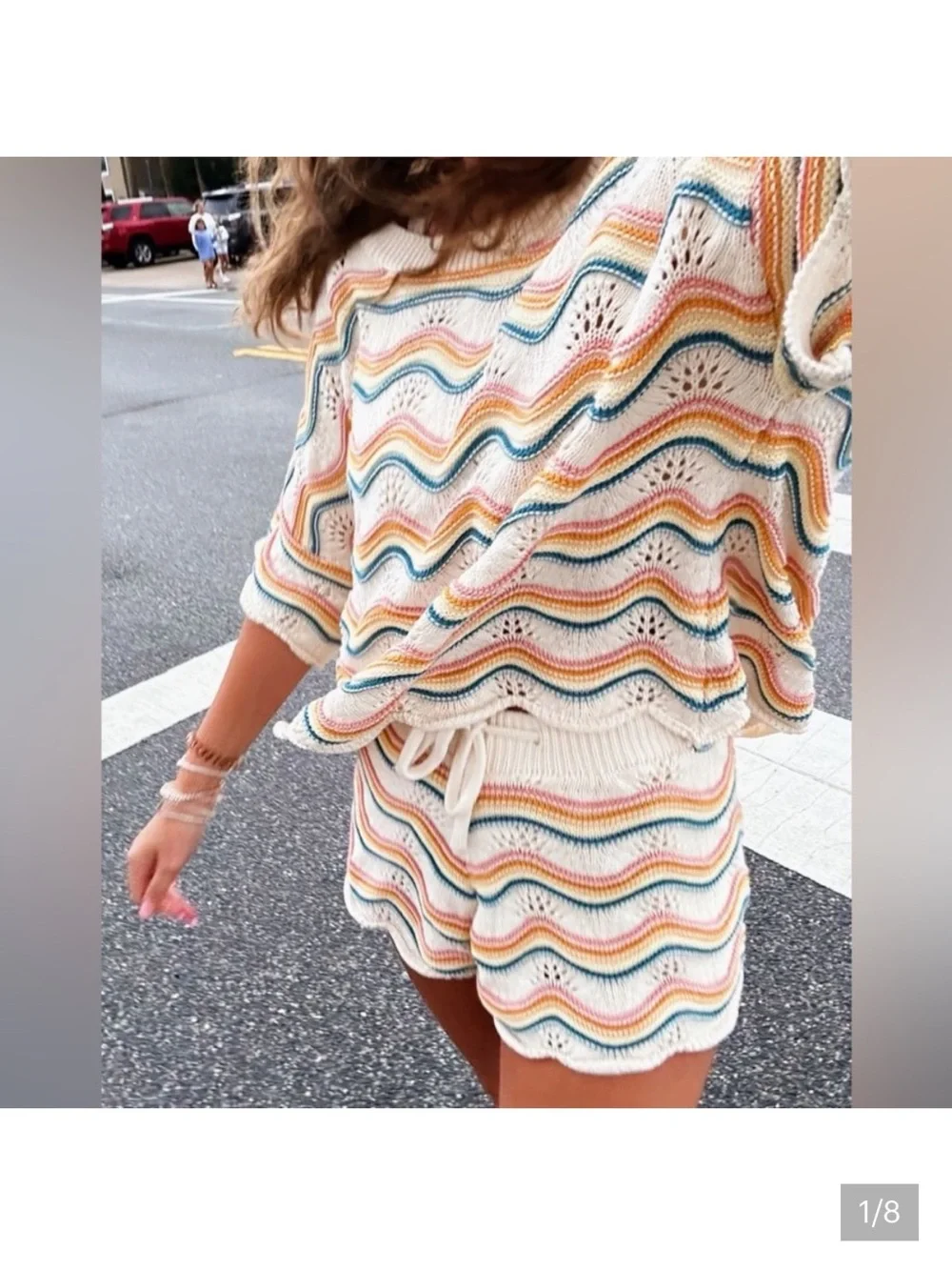l*space | Sweaters | Lspace Make Waves Crochet Knit Two Piece Set ...